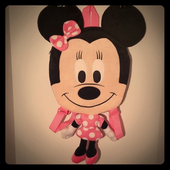 Disney | Accessories | Disney Minnie Mouse Plush Backpack | Poshmark